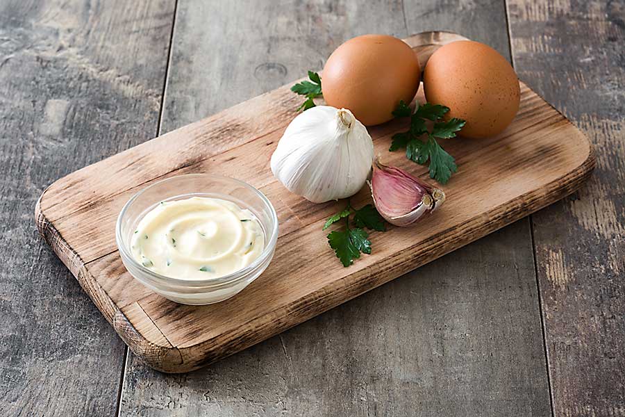 Aioli Is A Provencal Mayonnaise Sauce Based On Garlic And Olive Oil 